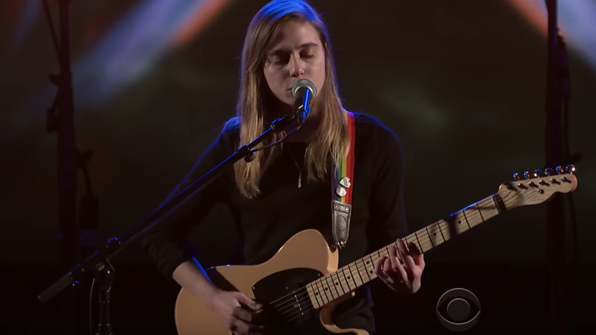 Julien Baker performs “Turn Out the Lights” on Colbert’s Late Show ...